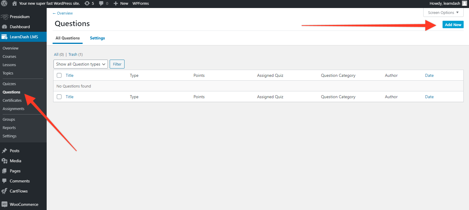 LearnDash Quizzes – Getting Started - Pressidium Hosting
